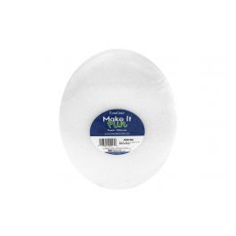 FloraCraft Styrofoam Oval Pkg 6 3/4x9x1" White